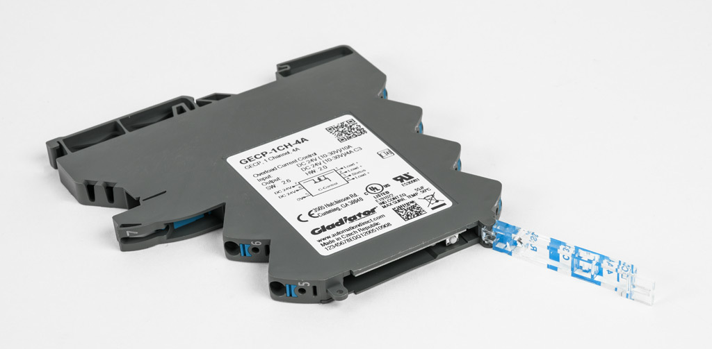 Slim Circuit Protector: 4A, slow 1 curve (PN# GECP-1CH-4A) | AutomationDirect