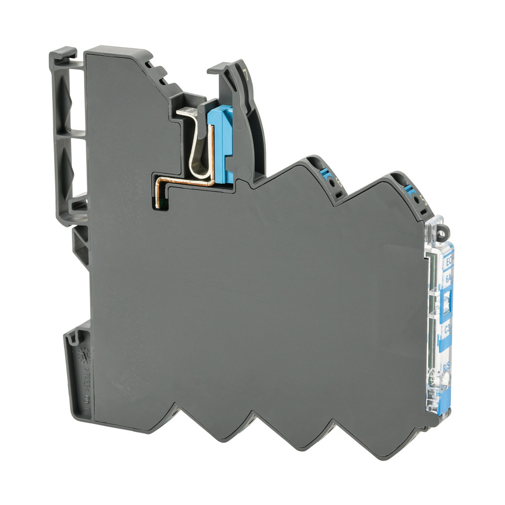Slim Circuit Protector: 6A, slow 1 curve (PN# GECP-1CH-6A) | AutomationDirect