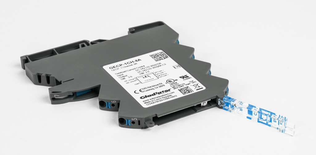 Slim Circuit Protector: 8A, slow 1 curve (PN# GECP-1CH-8A) | AutomationDirect