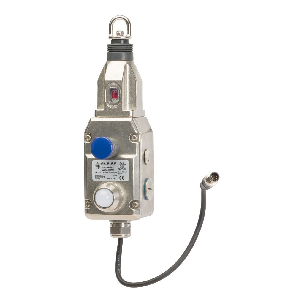 IDEM Z-Range Safety Switch: cable-pull interlock, 100m maximum pull ...