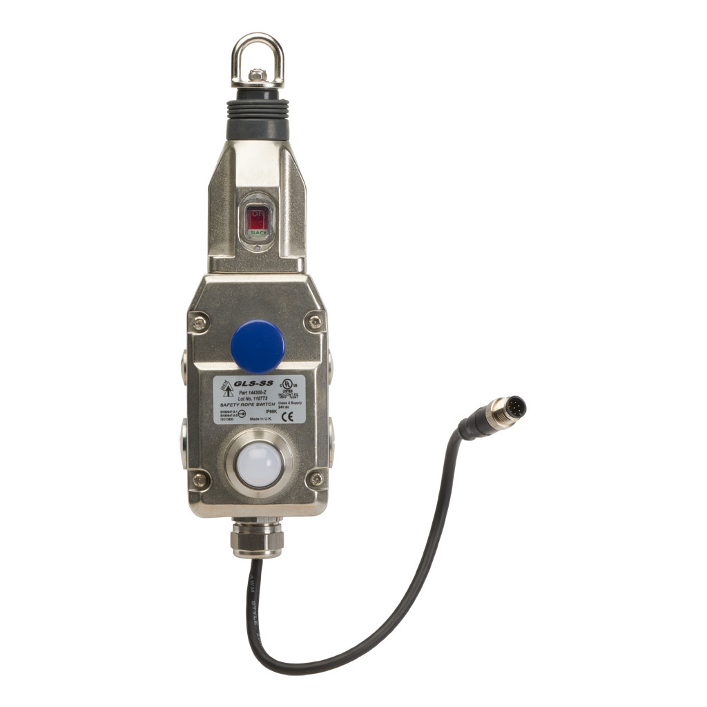 IDEM Z-Range Safety Switch: cable-pull interlock, 100m maximum pull ...