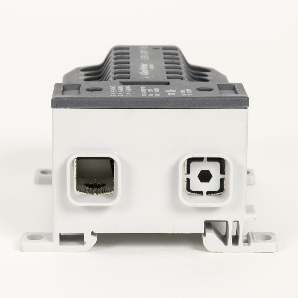 Terminal Block: enclosed, 130A, 1-pole, UL 1059 recognized (PN# GPB1 ...