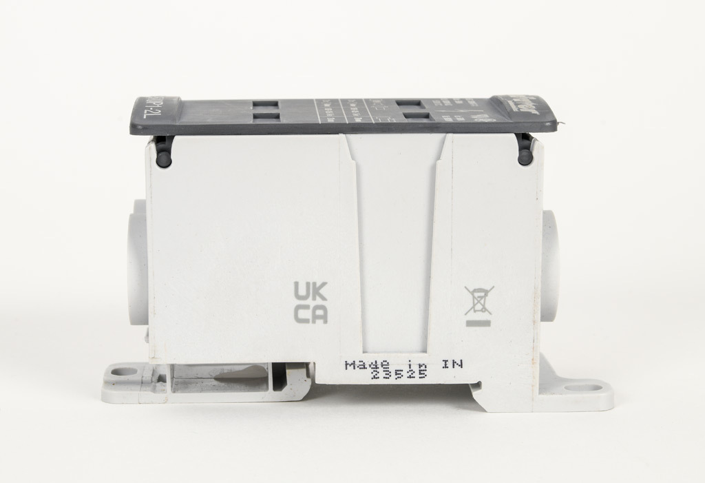 Terminal Block: enclosed, 510A, 1-pole, UL 1059 recognized (PN# GPB2-510P1-2L) | AutomationDirect