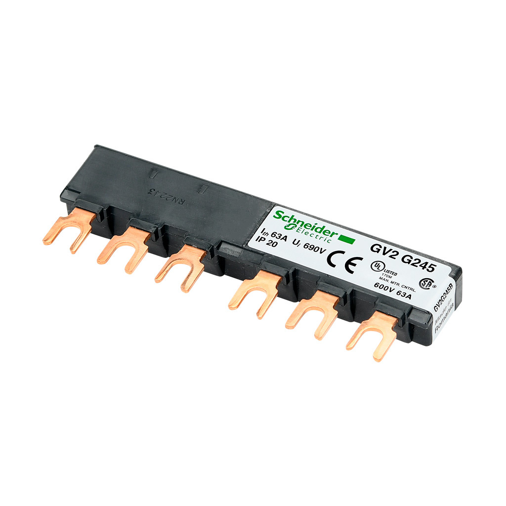 Busbar: 63A, 600VAC (PN# GV2G245) | AutomationDirect