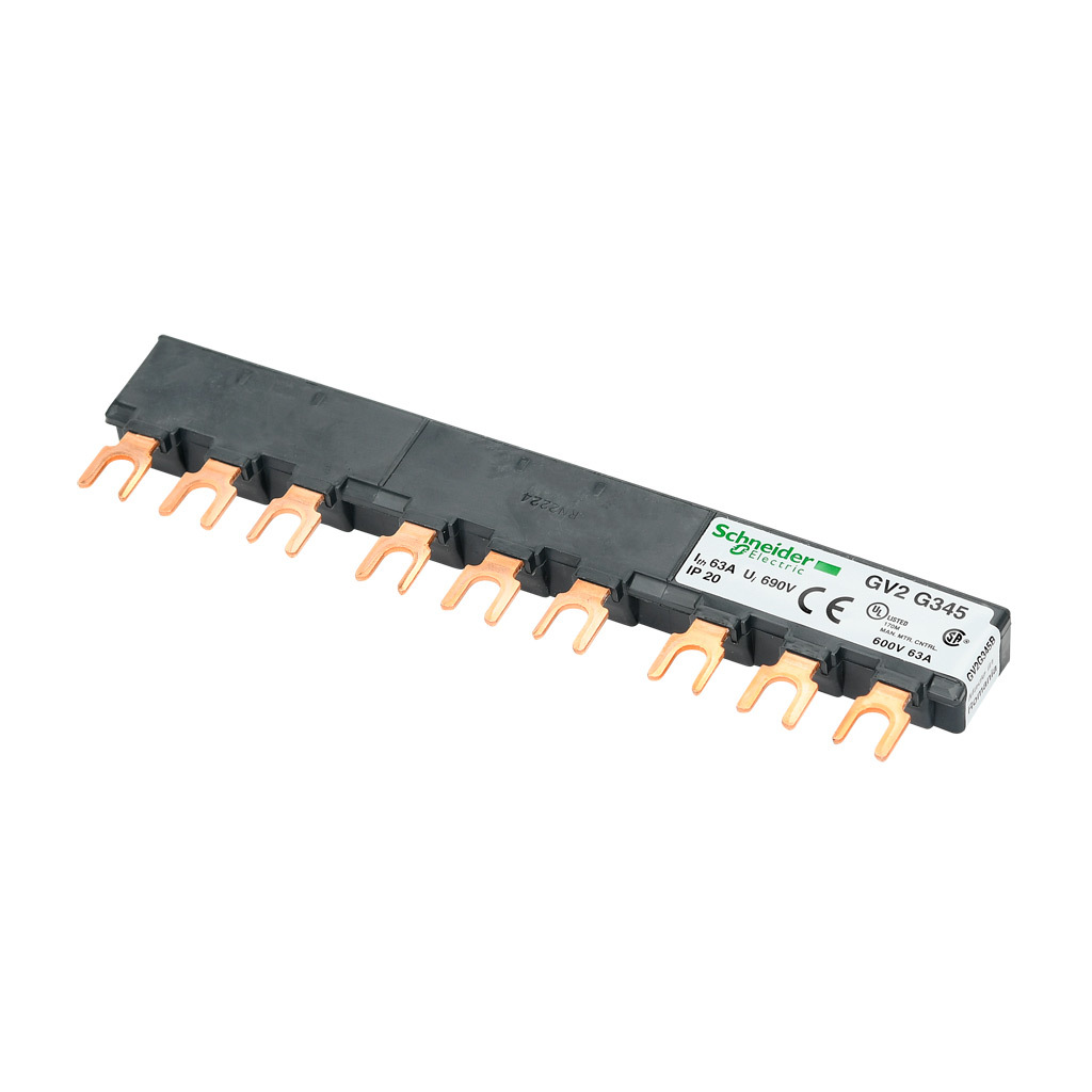 Busbar: 63A, 600VAC (PN# GV2G345) | AutomationDirect