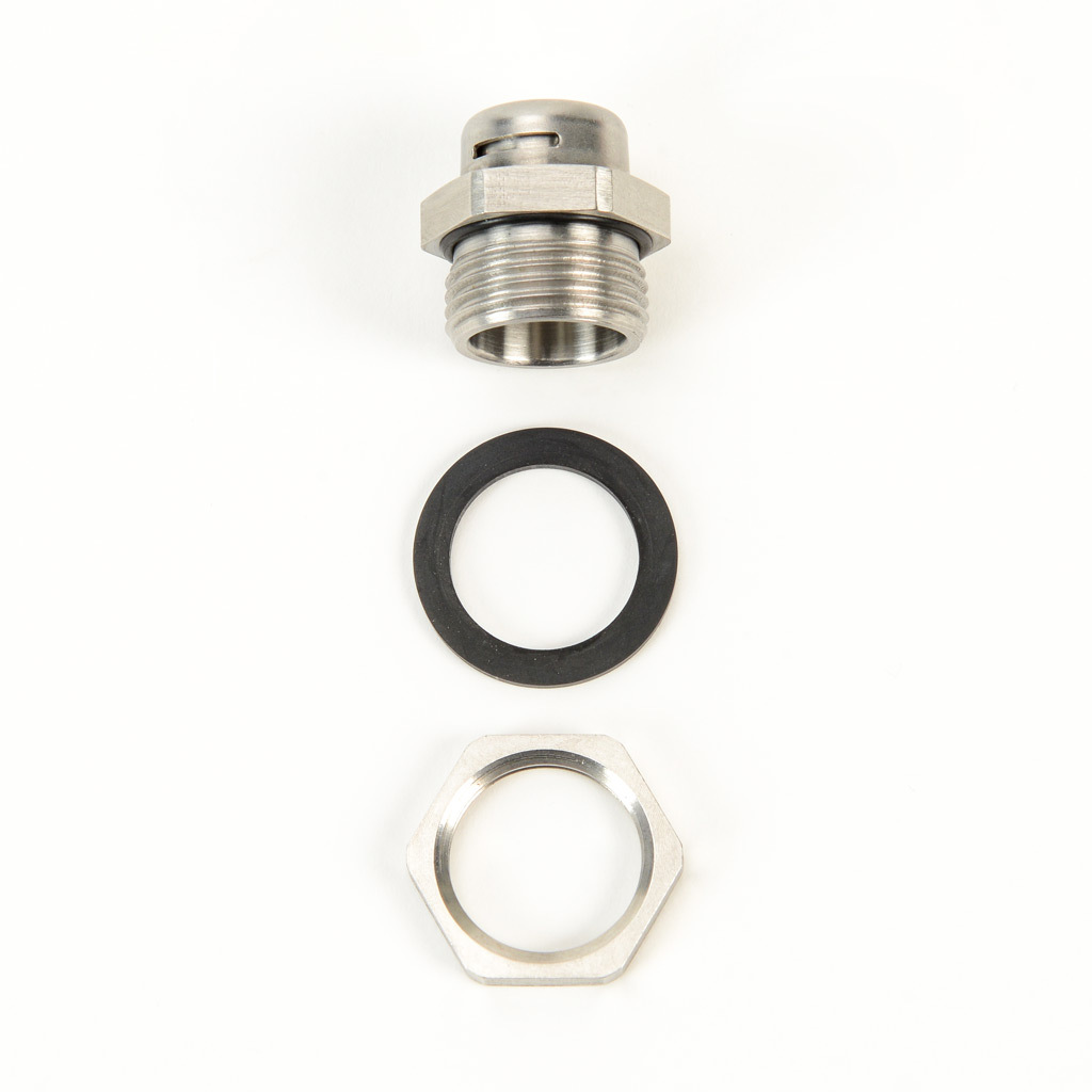 Pressure Relief Vent Plug: M20 x 1.5mm thread type, stainless steel (PN ...