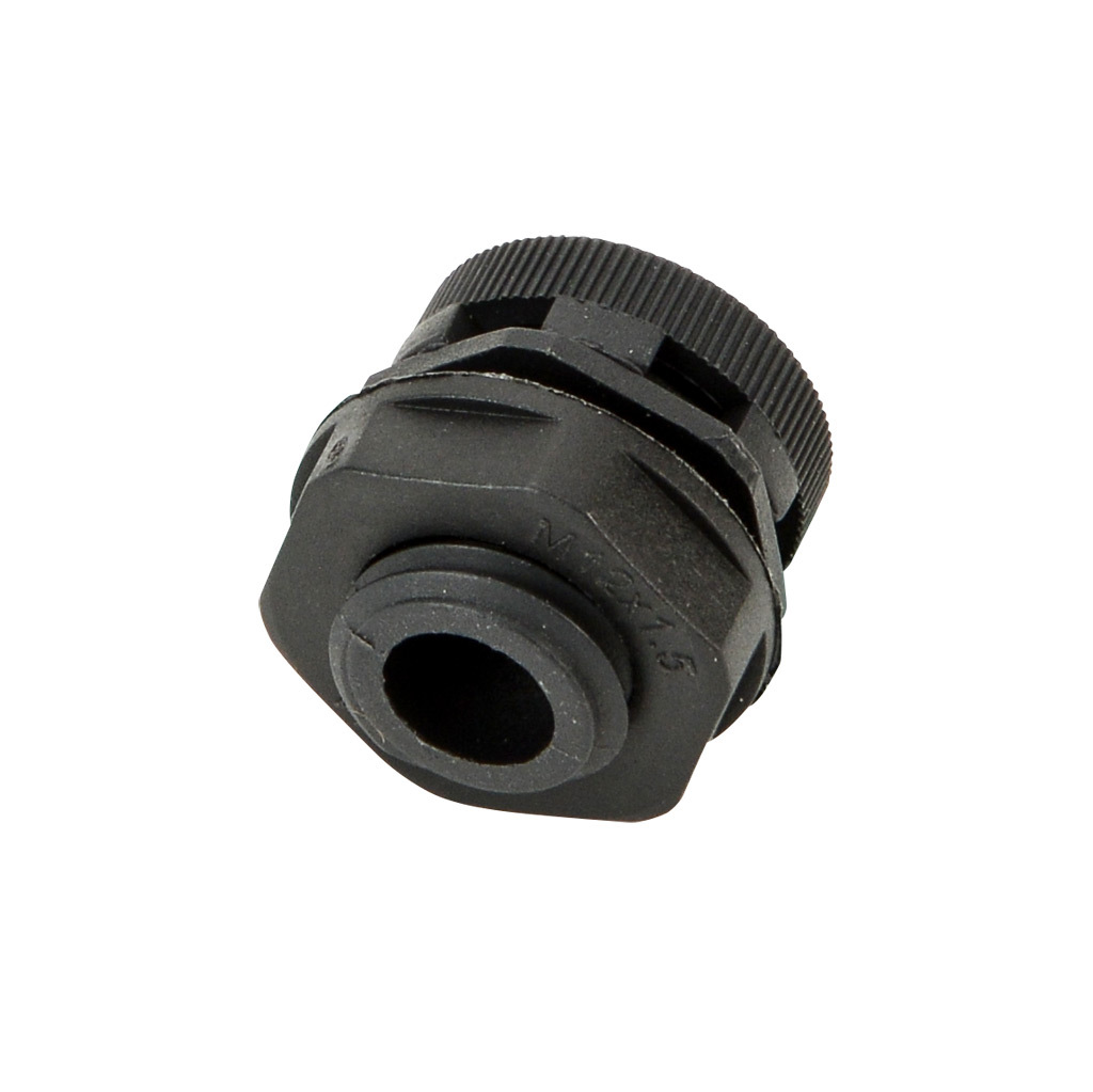 Pressure Relief Vent Plug: M12 x 1.5mm thread type, polyamide, black ...