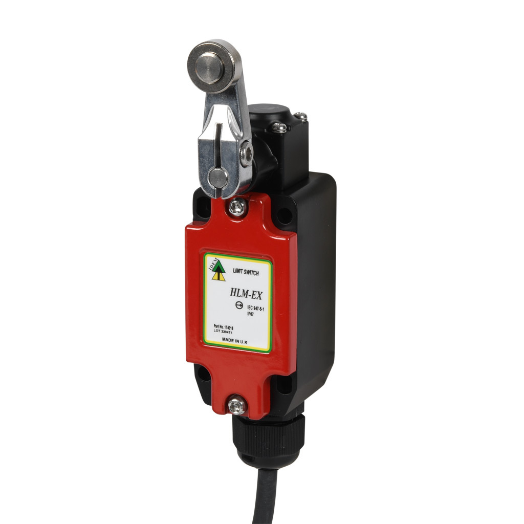 Safety Limit Switch: side rotary lever with stainless steel roller (PN ...