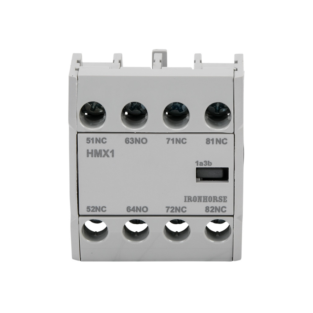 Auxiliary Contact: 6A @ 120 VAC/0.55A @ 120 VDC, for HMC-9 to HMC-150 contactors (PN# HMX1-AUX13 ...