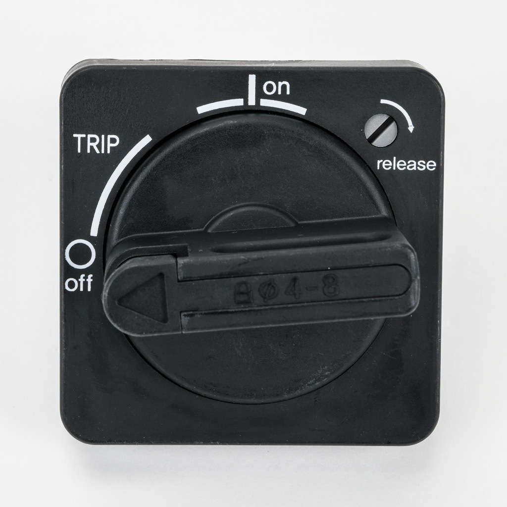 rotary Handle: selector, black, for HMMP-32H manual motor manual motor ...