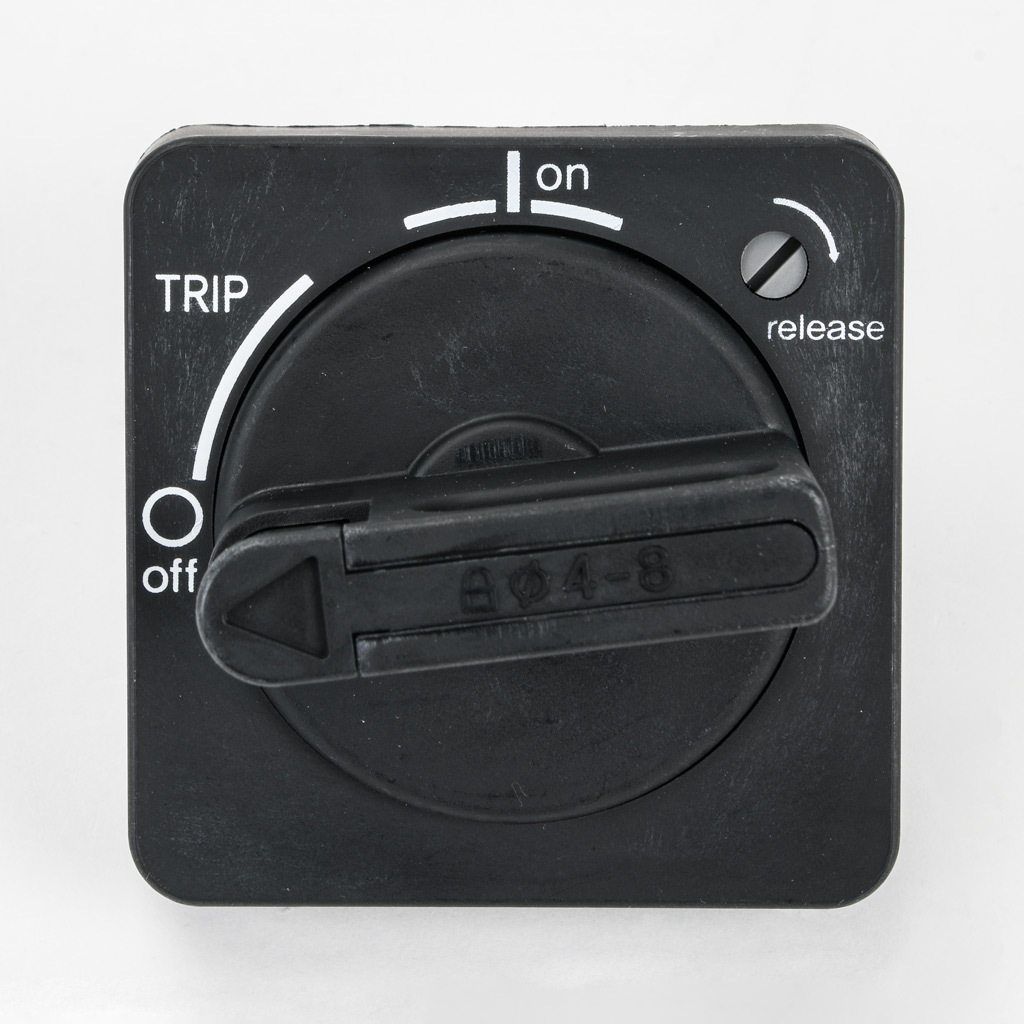rotary Handle: selector, black, for HMMP-32H manual motor protectors ...