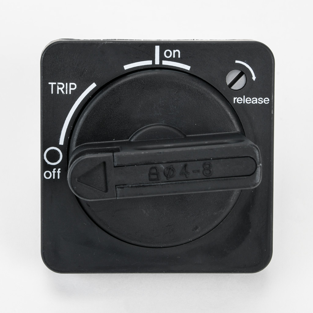 rotary Handle: selector, black, for HMMP-100H manual motor protectors ...