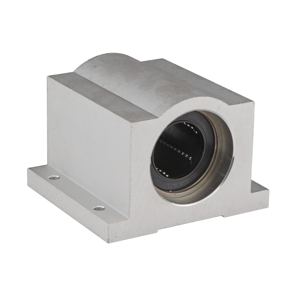 Single Pillow Block: full ball recirculating bearing, 1-1/4in inside ...