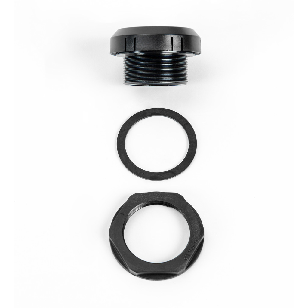 Pressure Relief Vent Plug: M40 x 1.5mm thread type, polyamide, black ...