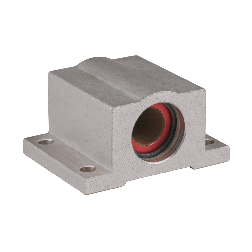 Single Pillow Block: plain bearing, 3/8in inside diameter, for 3/8in ...