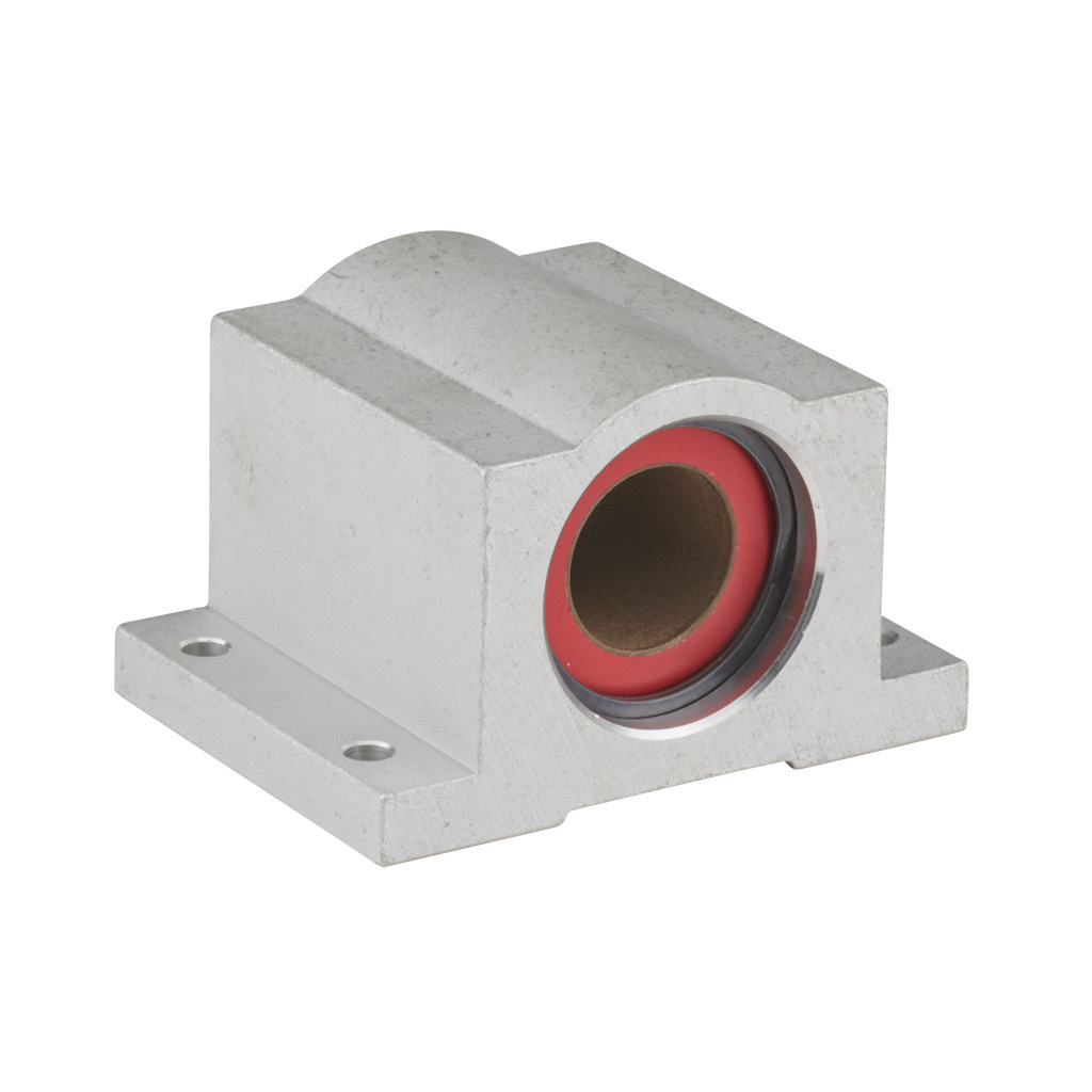 Single Pillow Block: plain bearing, 3/4in inside diameter, for 3/4in ...