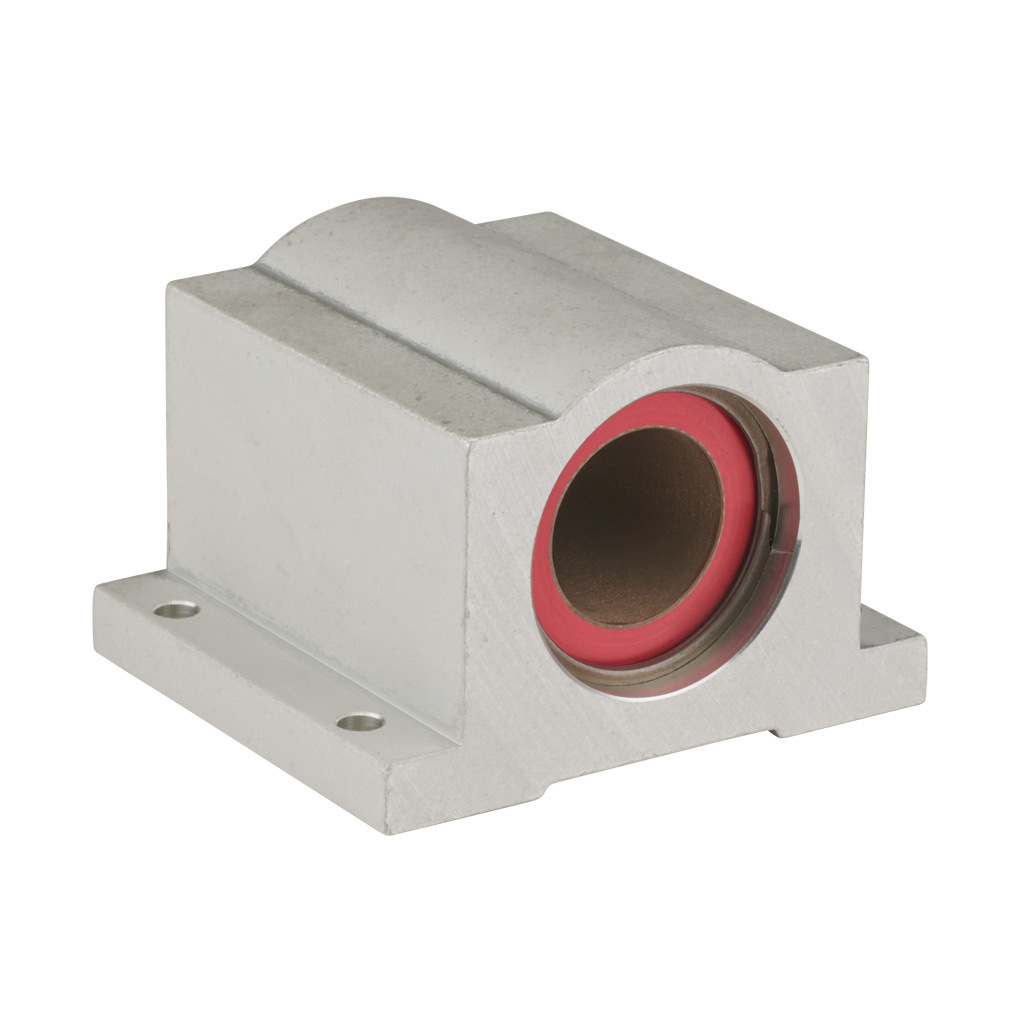 Single Pillow Block: plain bearing, 1in inside diameter, for 1in ...