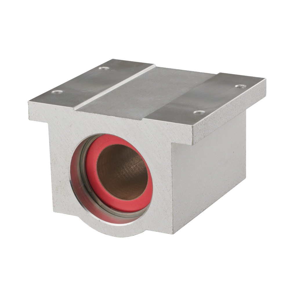 Single Pillow Block: plain bearing, 1-1/4in inside diameter, for 1-1 ...
