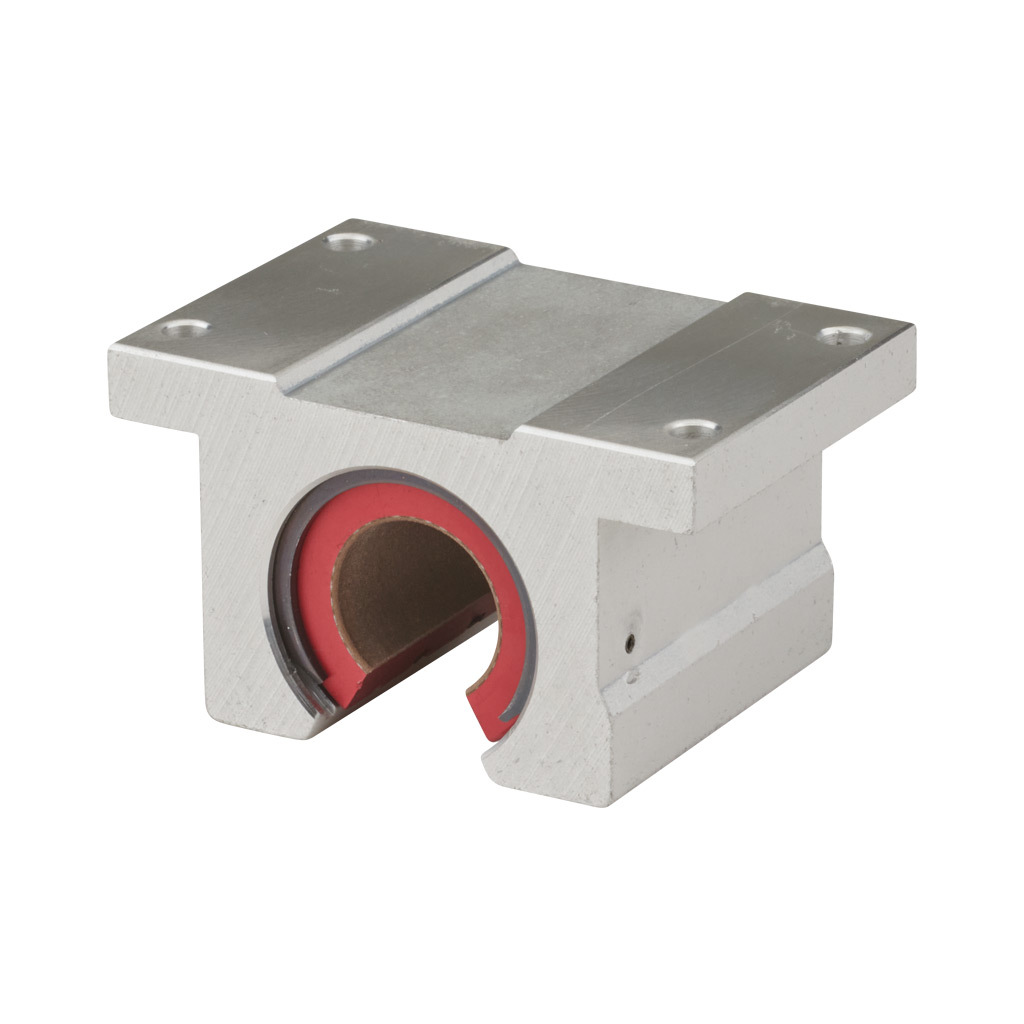 Single Pillow Block: plain bearing, 3/4in inside diameter, for 3/4in ...