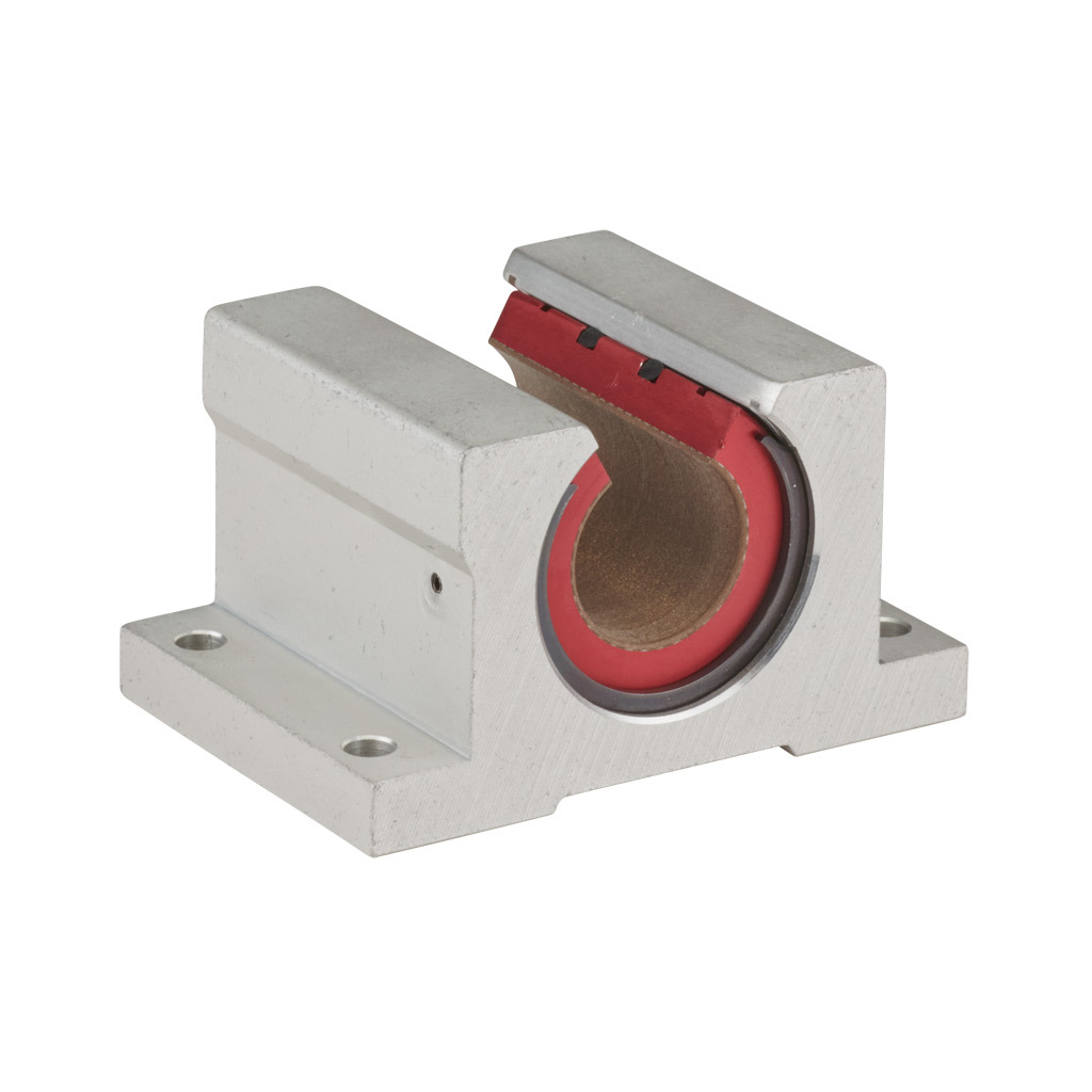 Single Pillow Block: plain bearing, 3/4in inside diameter, for 3/4in ...