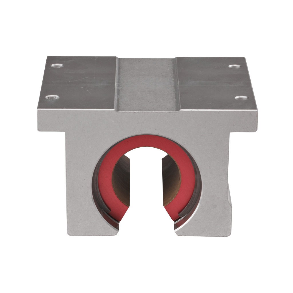 Single Pillow Block: plain bearing, 1-1/4in inside diameter, for 1-1 ...