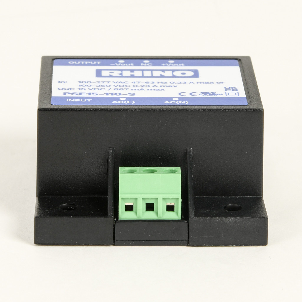 Switching Power Supply: 15 VDC out, Output: 15 VDC @ 0.6A/10W (PN ...