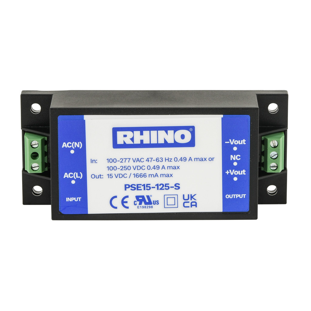 Switching Power Supply: 15 VDC out, Output: 15 VDC @ 1.6A/25W (PN ...