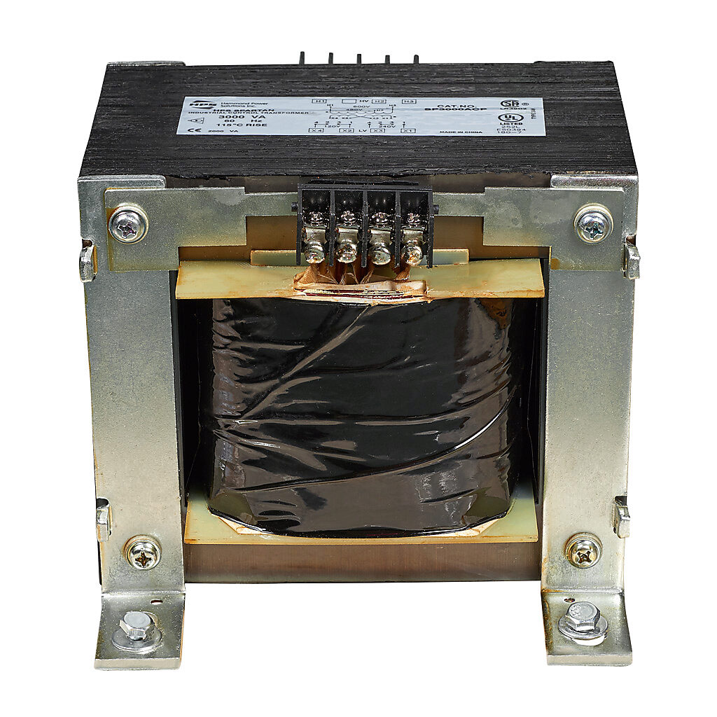 Control Transformer: open core, 3 kVA (PN# SP3000ACP) | AutomationDirect