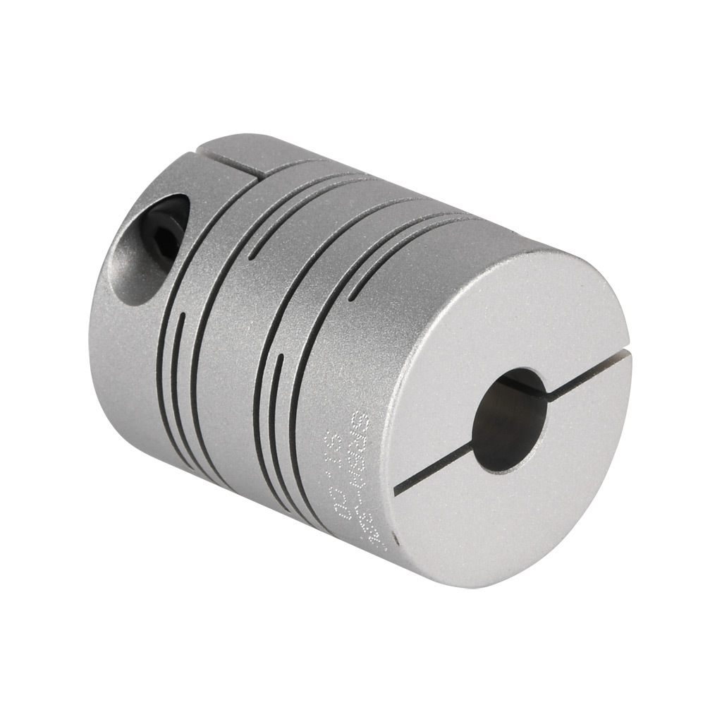 Drive Coupling: servo-beam, 7075-T6 aluminum alloy, 9.525 (3/8in) x ...