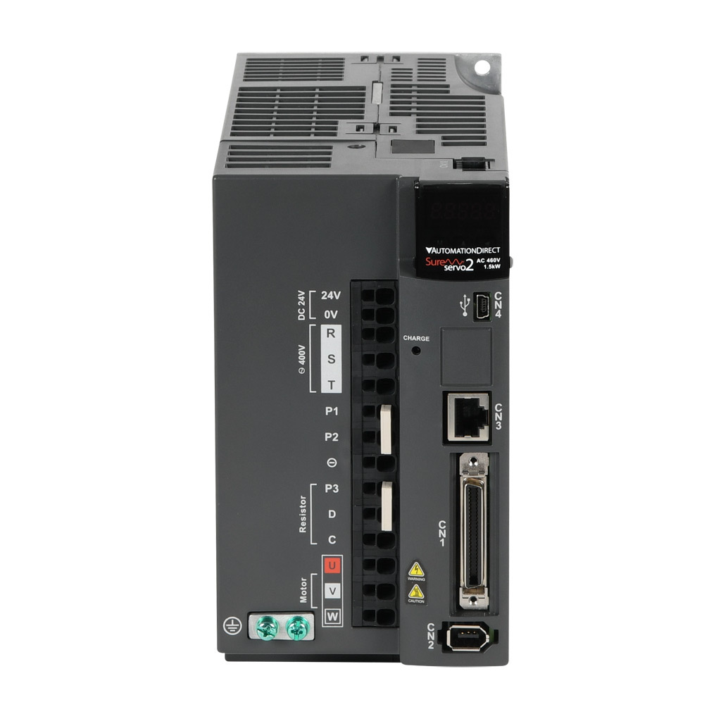 Servo Drive: Modbus RTU and ASCII, 1.5 kW, 460 VAC, 3-phase (PN# SV2A ...
