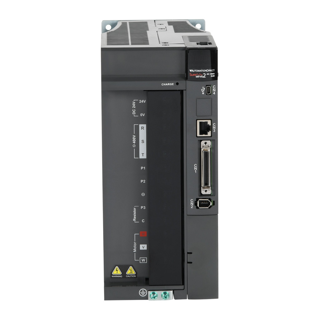 Servo Drive: Modbus RTU and ASCII, 3 kW, 460 VAC, 3-phase (PN# SV2A-4300) | AutomationDirect