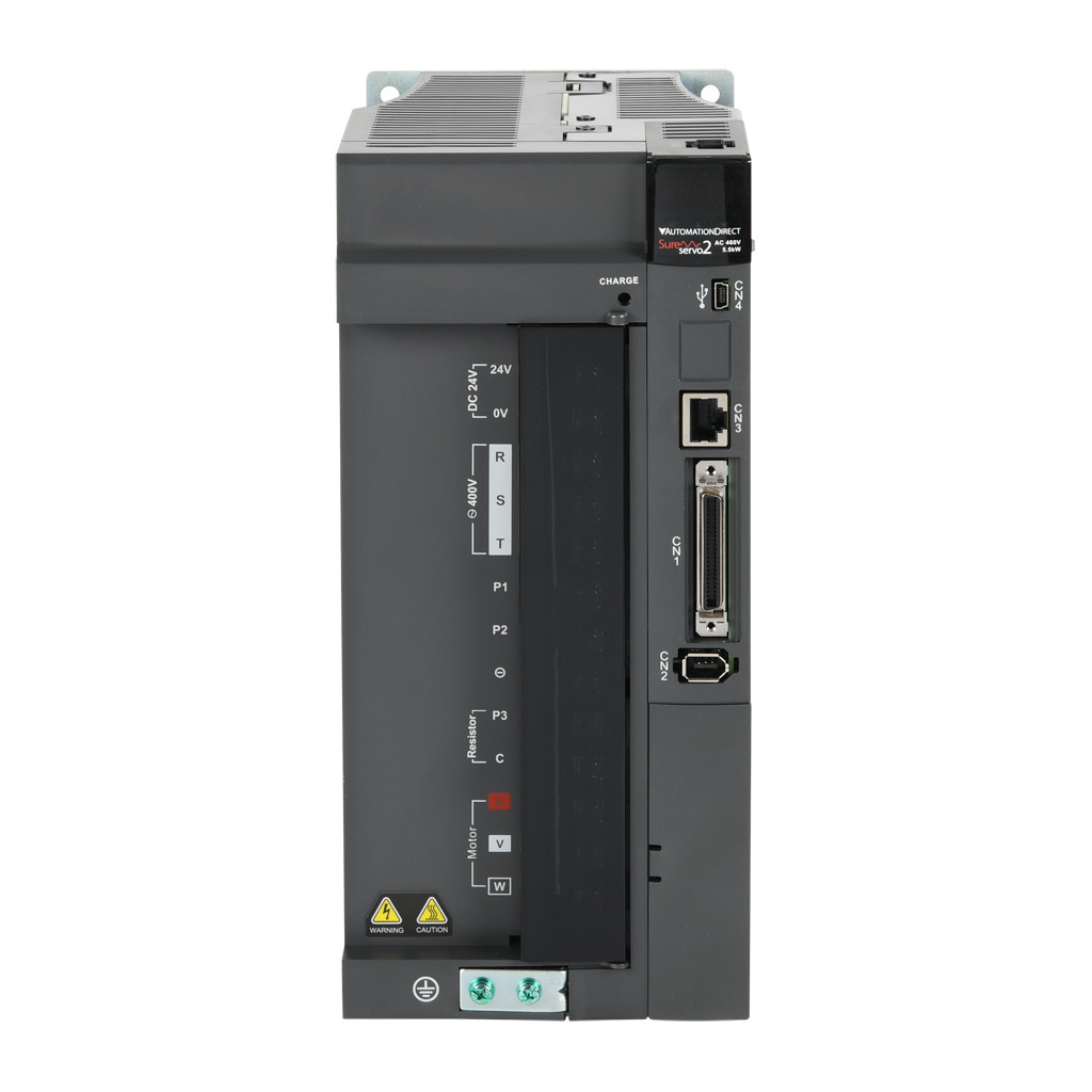 Servo Drive: Modbus RTU and ASCII, 5.5 kW, 460 VAC, 3-phase (PN# SV2A ...