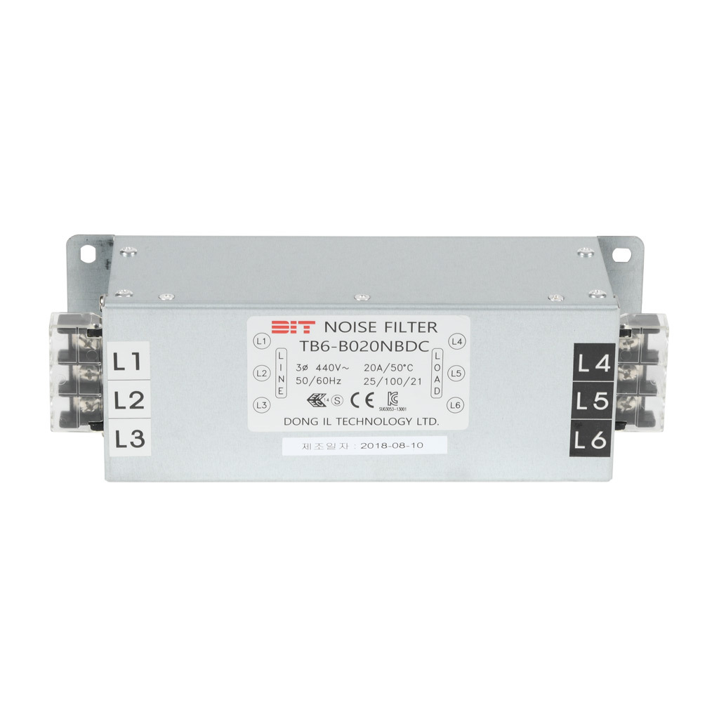EMI Input Filter: 20A, drive rated (PN# TB6-B020NBDC) | AutomationDirect