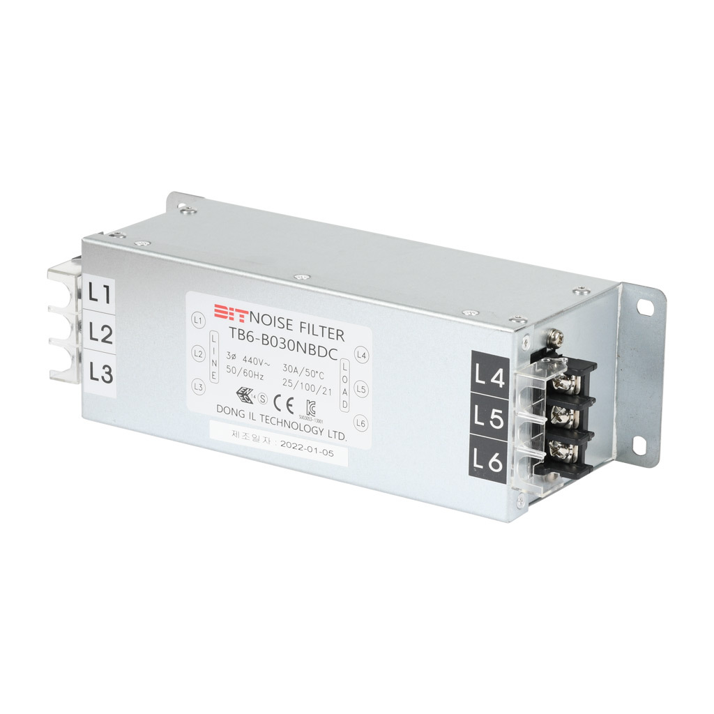 EMI Input Filter: 30A, drive rated (PN# TB6-B030NBDC) | AutomationDirect