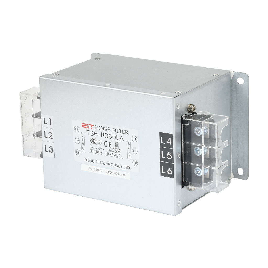 EMI Input Filter: 60A, drive rated (PN# TB6-B060LAS) | AutomationDirect