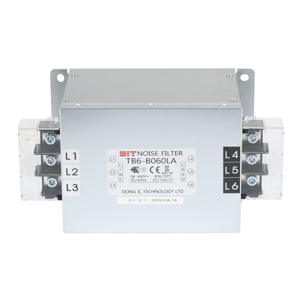 EMI Input Filter: 60A, drive rated (PN# TB6-B060LAS) | AutomationDirect