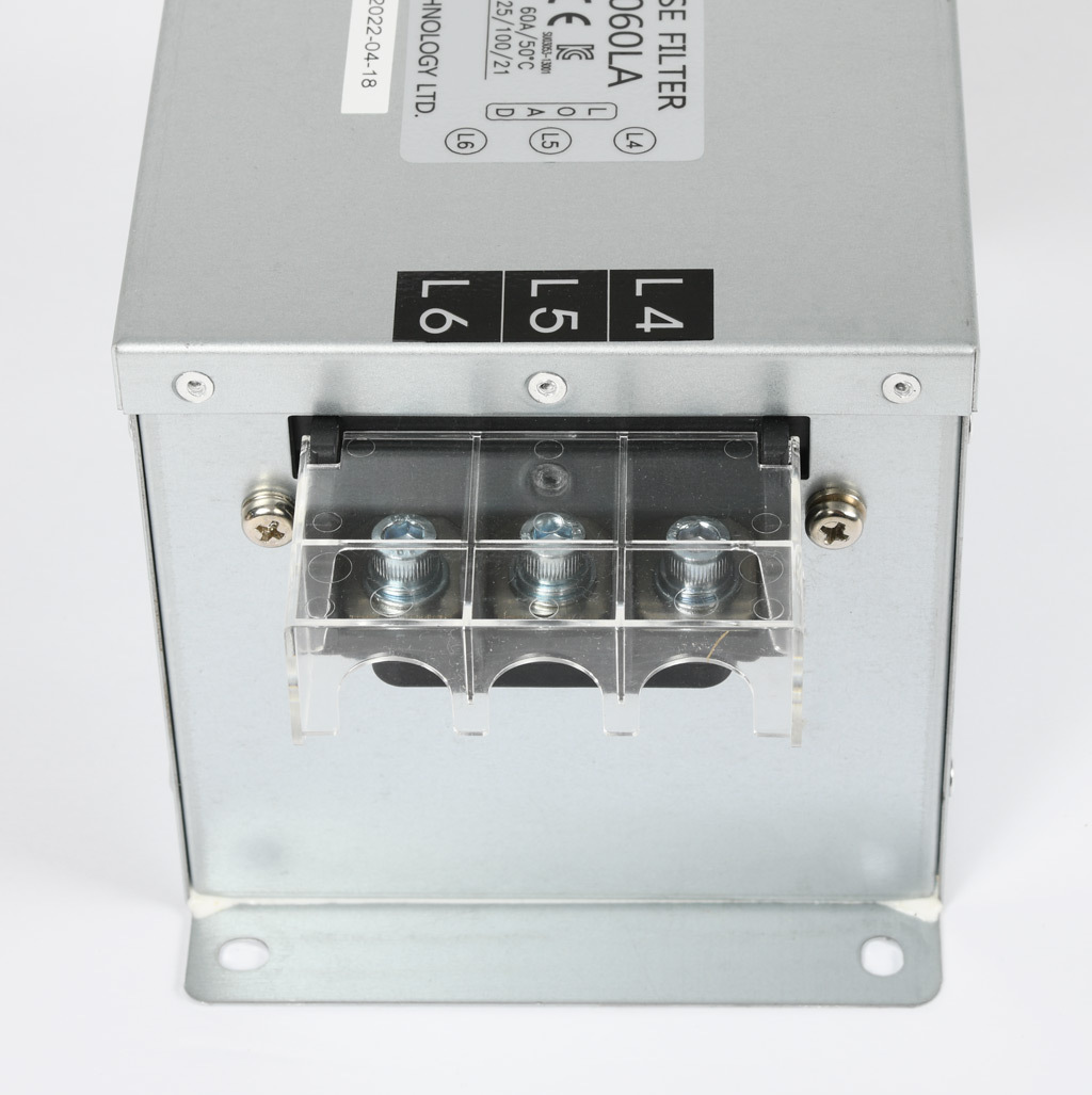 EMI Input Filter: 60A, drive rated (PN# TB6-B060LAS) | AutomationDirect