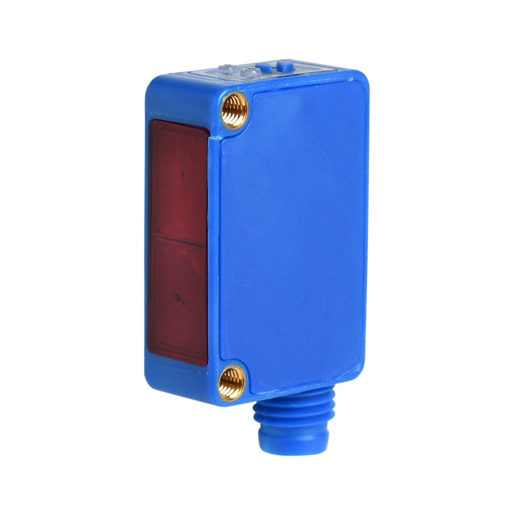 Rectangular photo sensor: 20-4200mm range, polarized retroreflective ...