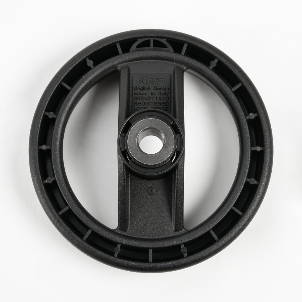Elesa Handwheel: spoked, 4in diameter, 3/8in bore (PN# VRTP-100-A38 ...
