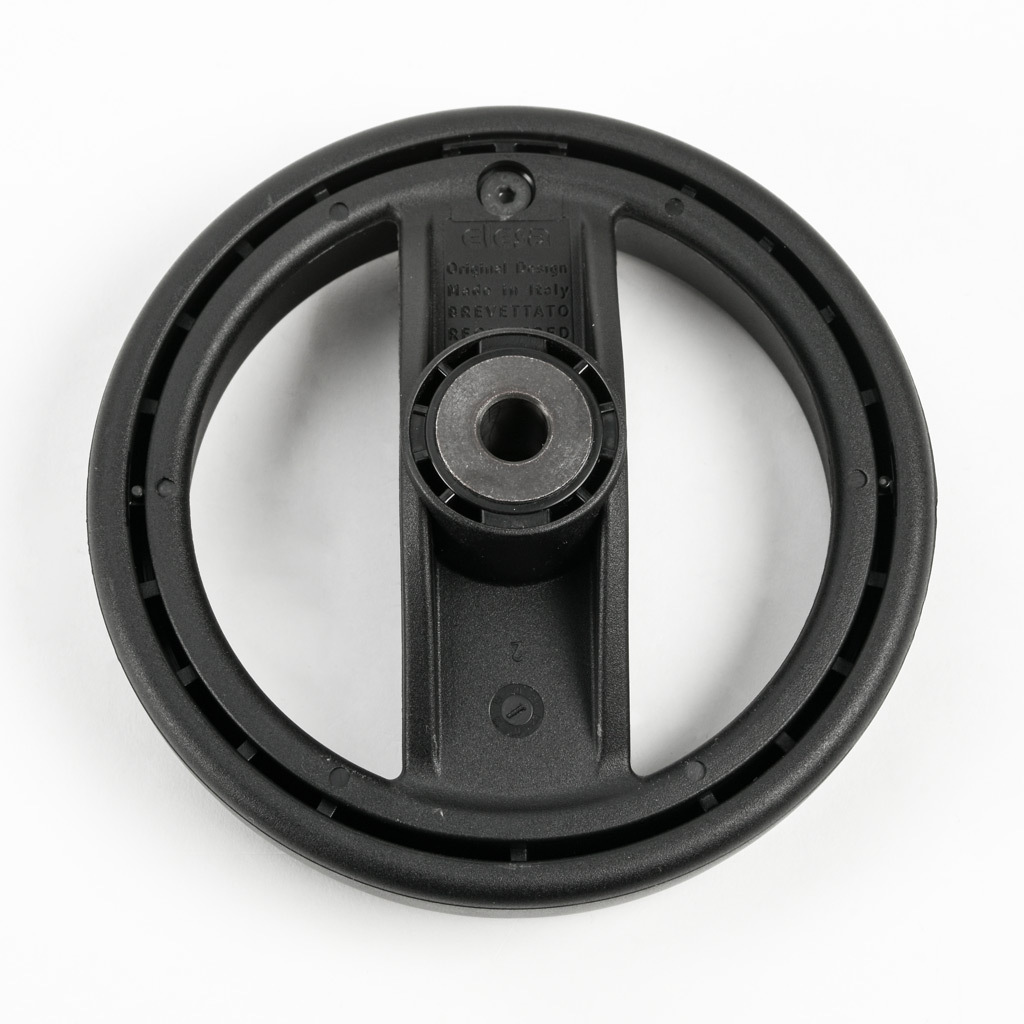 Elesa Handwheel: spoked, 5in diameter, 3/8in bore (PN# VRTP-125-IR-A38 ...