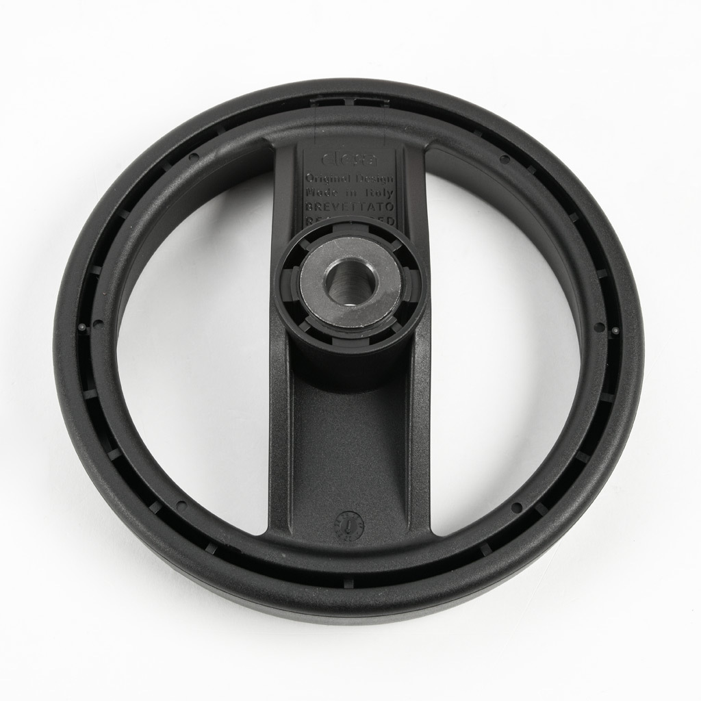 Elesa Handwheel: spoked, 6in diameter, 1/2in bore (PN# VRTP-160-A12) | AutomationDirect