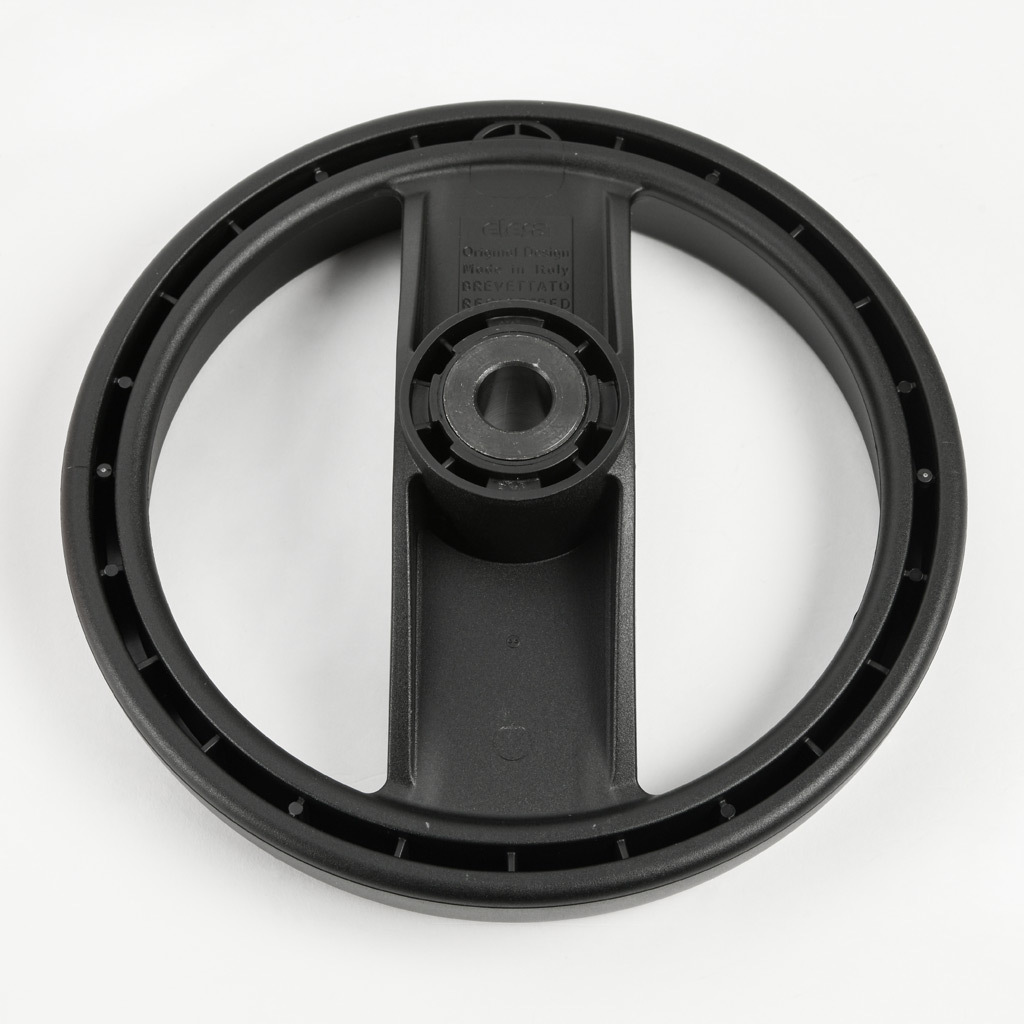 Elesa Handwheel: spoked, 8in diameter, 5/8in bore (PN# VRTP-200-A58) | AutomationDirect