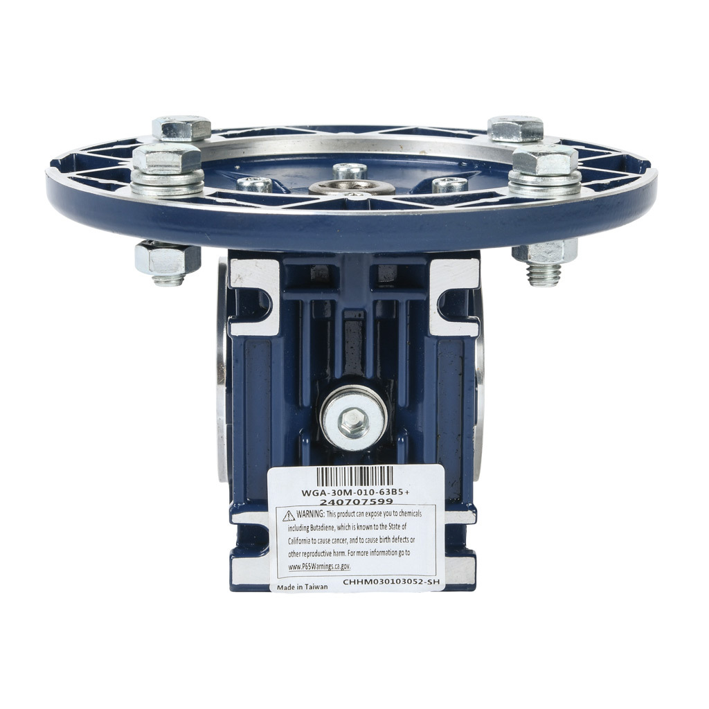 Worm Gearbox: general purpose, 10:1 ratio (PN# WGA-30M-010-63B5 ...