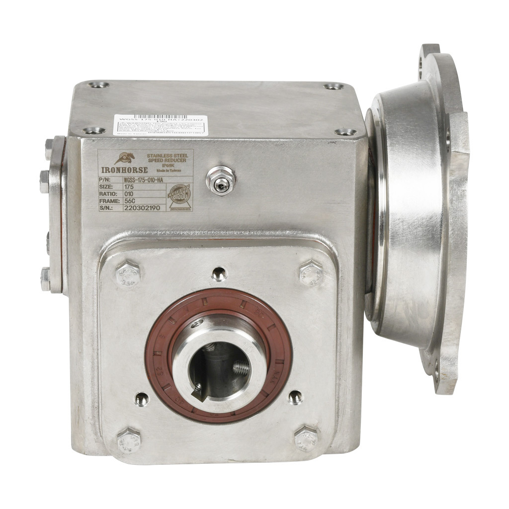 Worm Gearbox: washdown duty, 10:1 ratio (PN# WGSS-175-010-HA ...