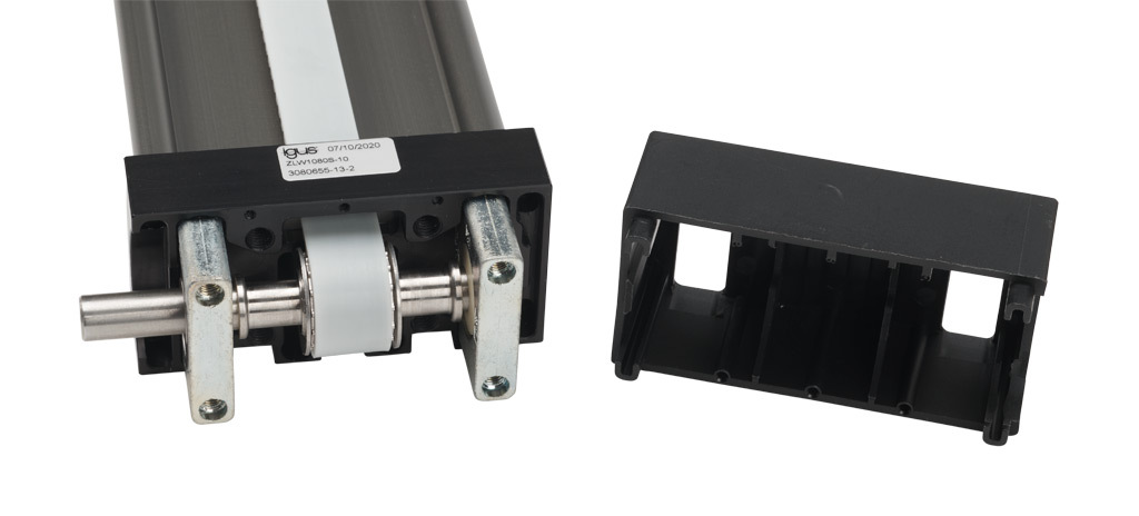 Linear Actuator Assembly: W1080 twin rail, 800mm travel, toothed belt ...