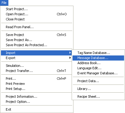 Import Message Database