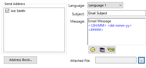 Add Event Action — Mail