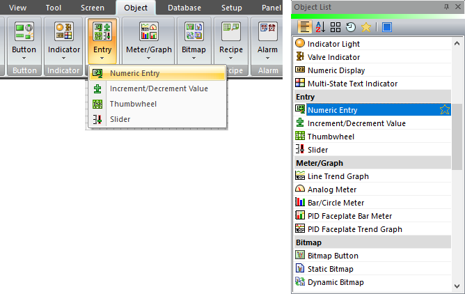 Numeric Entry Object