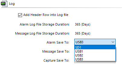 Add Event Action — Alarm