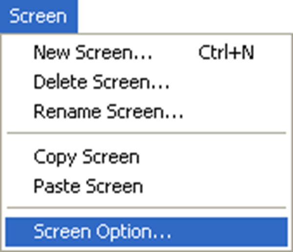 Screen Option